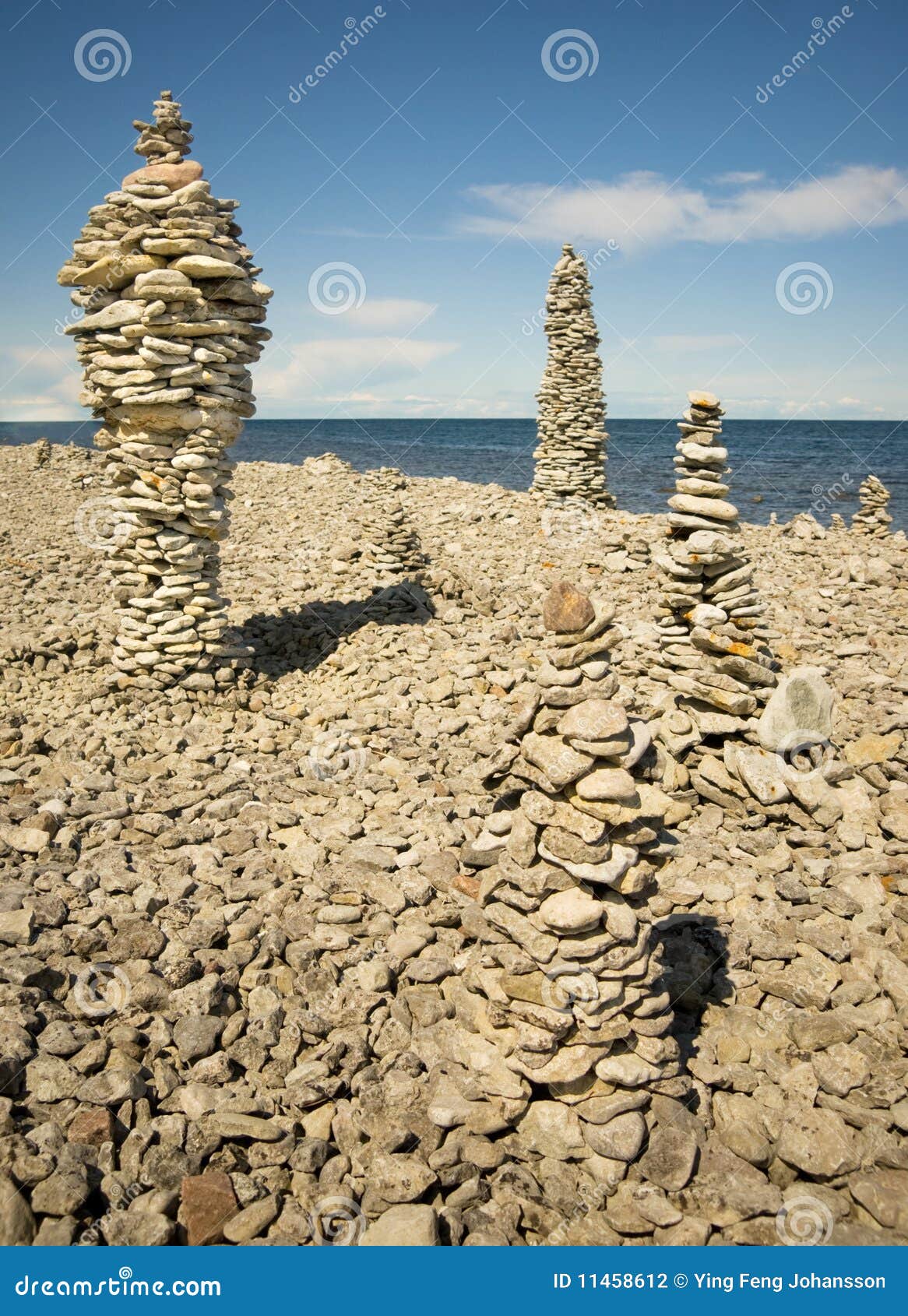 Piles of rocks stock photo. Image of peaceful, horizon - 11458612