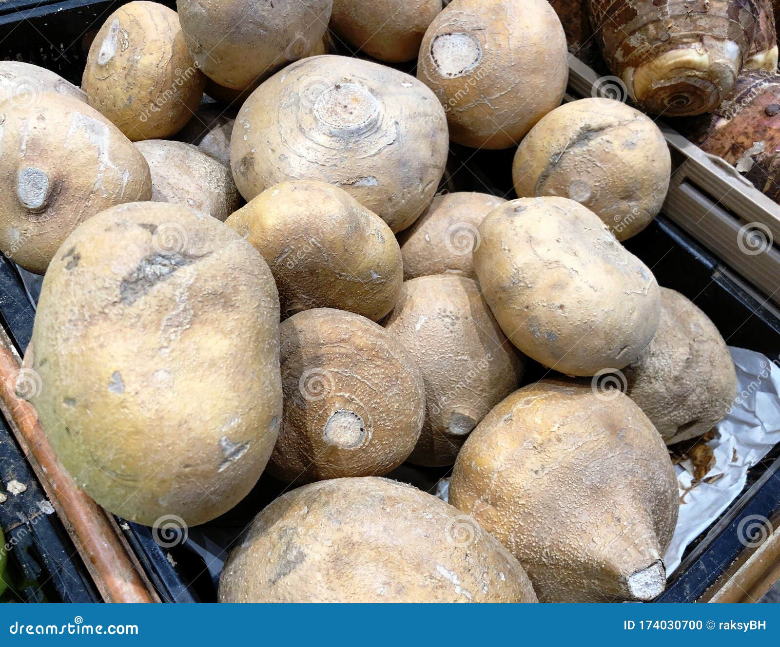 Root Crops Displayed in the Fresh Produce Section of a Grocery Stock ...