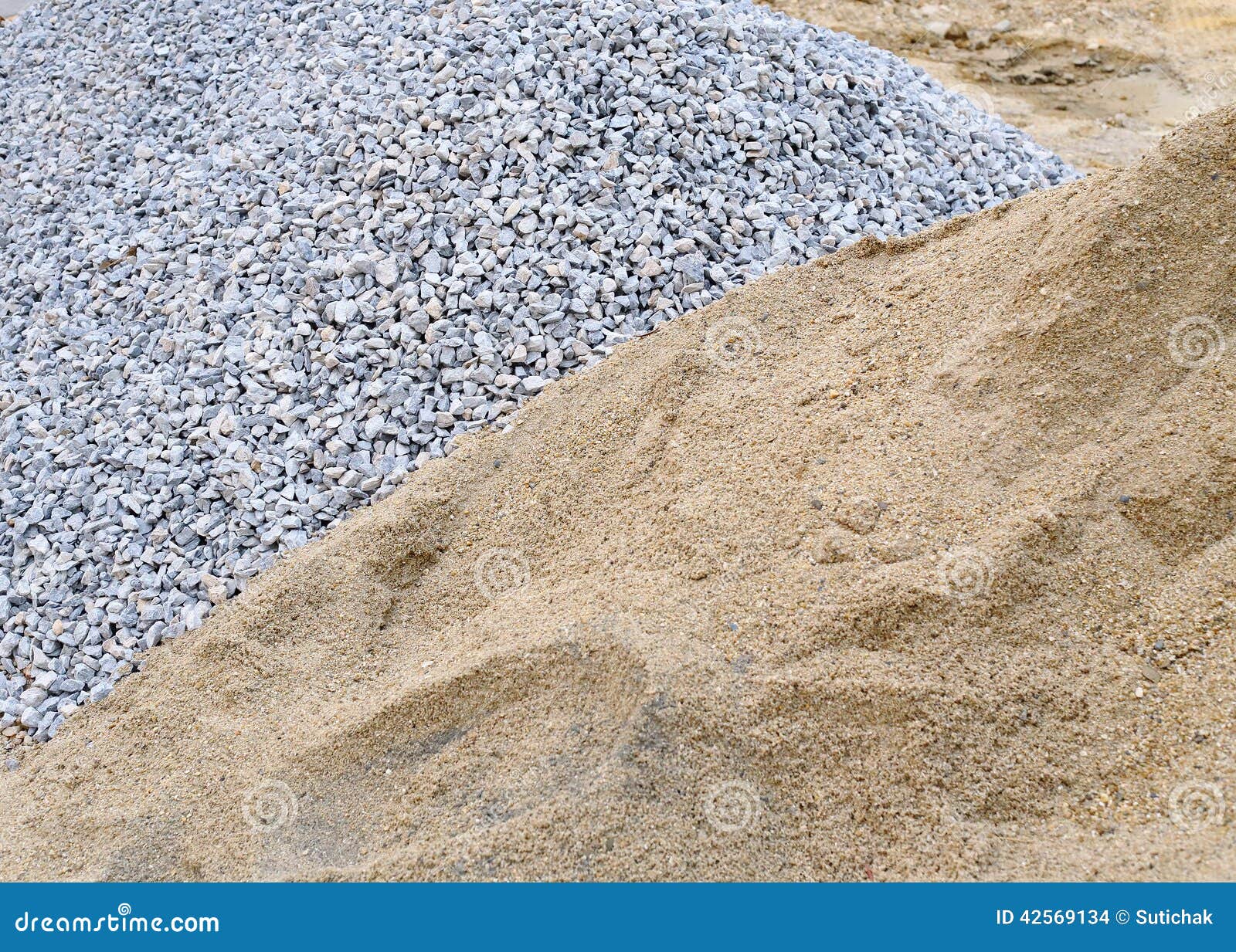 Piles sand and gravel stock photo. Image of geology, piles - 42569134