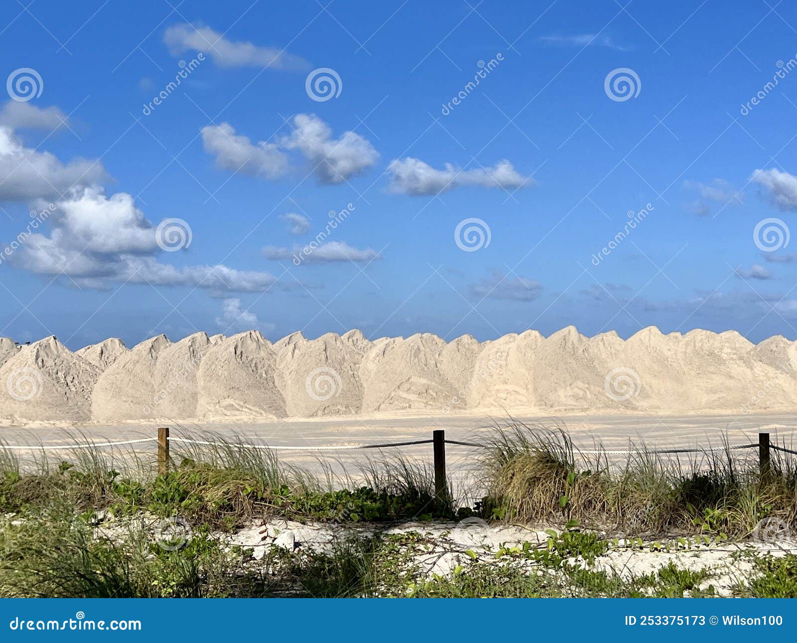 Miami Beach Sand stock image. Image of repair, hills - 253375173