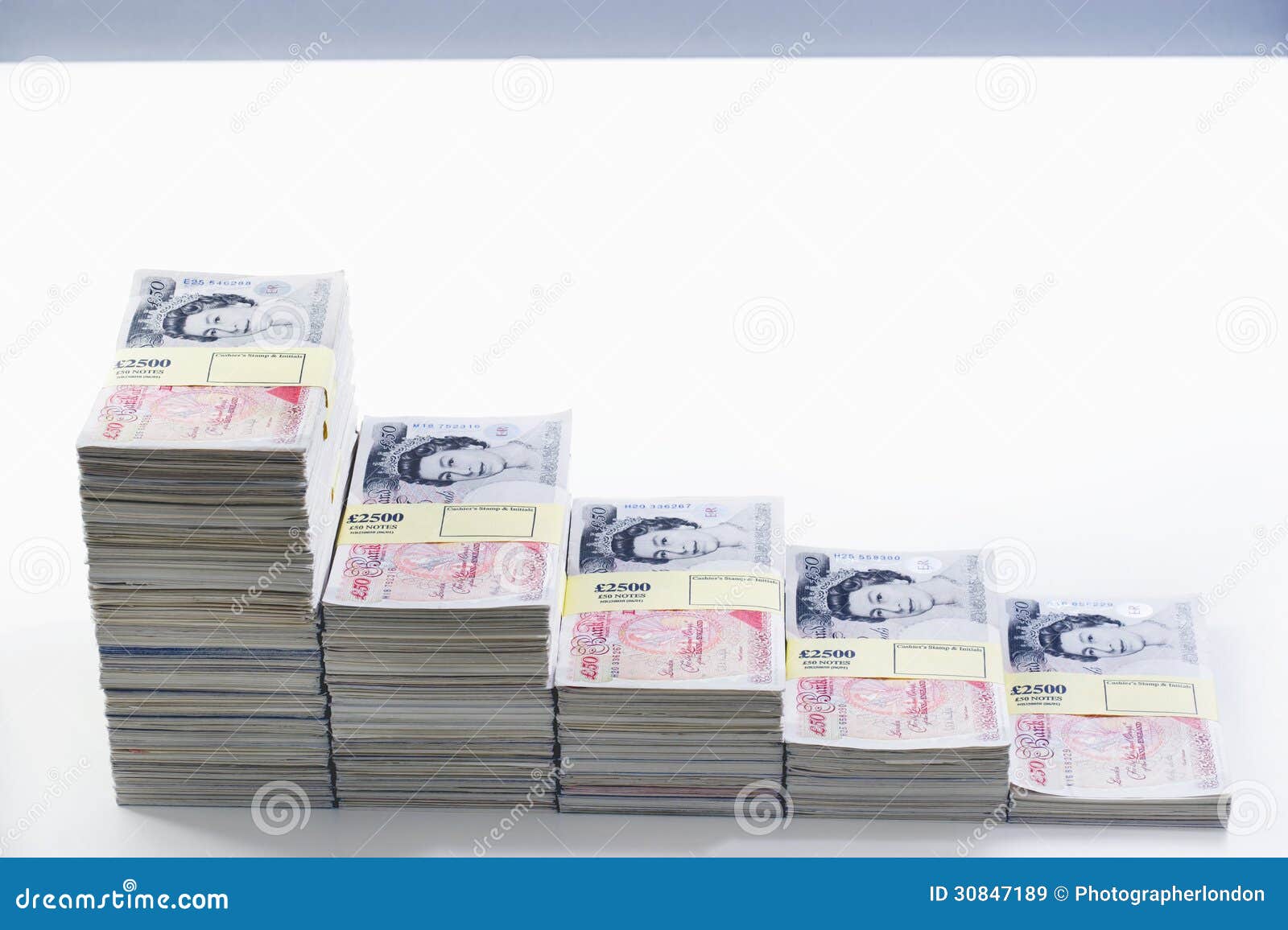 Piles of Sealed Pound Banknotes Editorial Stock Image - Image of ...