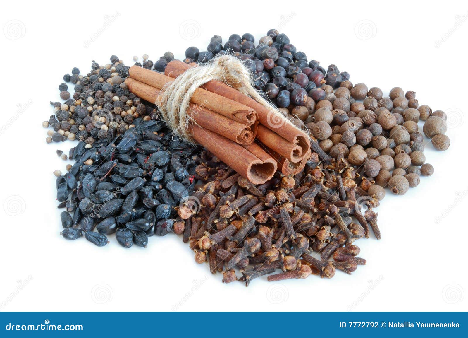 Piles of spices. stock photo. Image of macro, pepper, bundle - 7772792