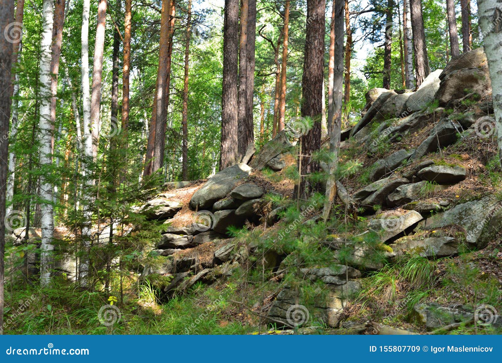 Old Ural Mountains stock image. Image of grass, mountains - 155807709