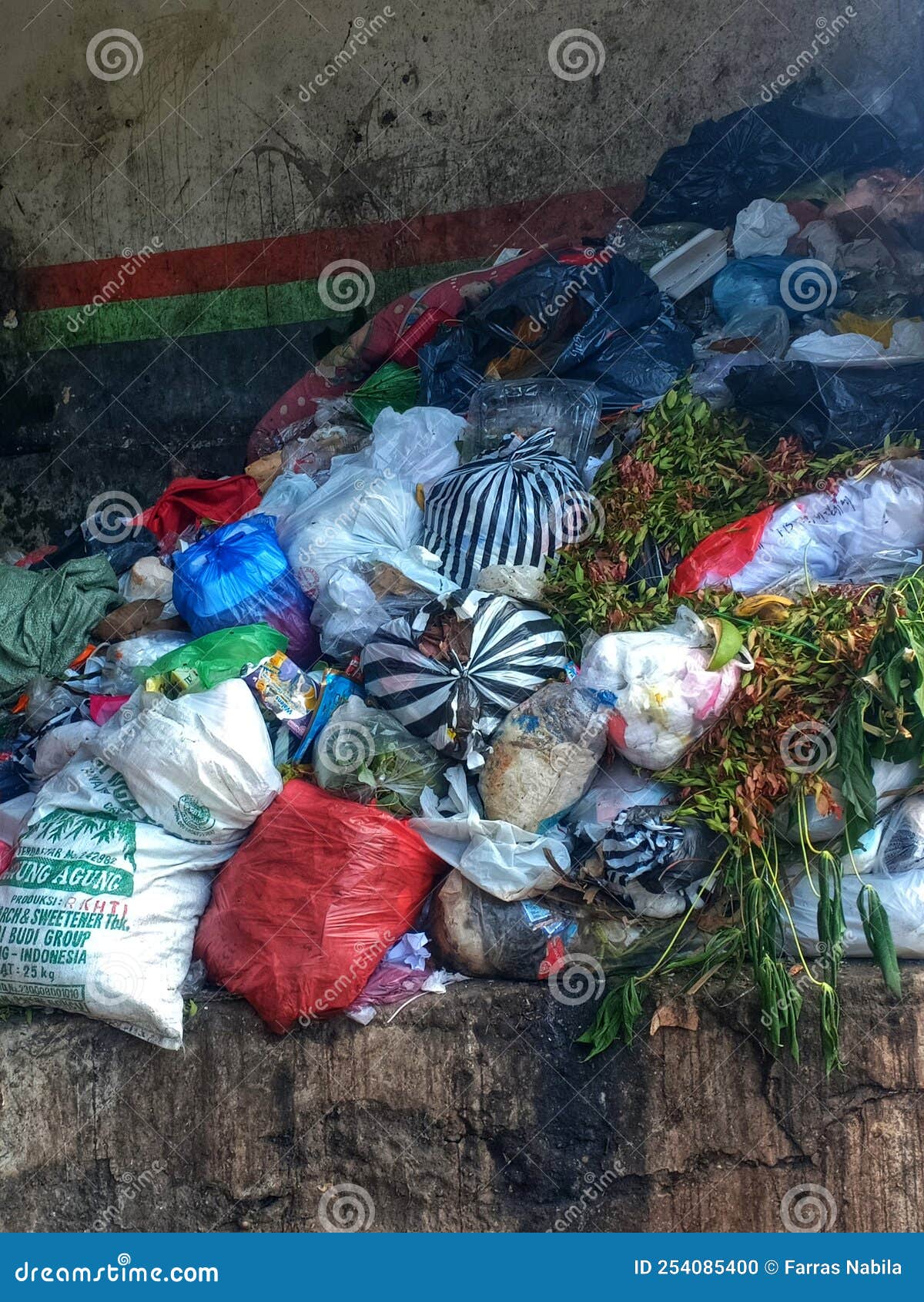Piles of Unselected Garbage that Get Wet and Smell Bad Stock Photo ...