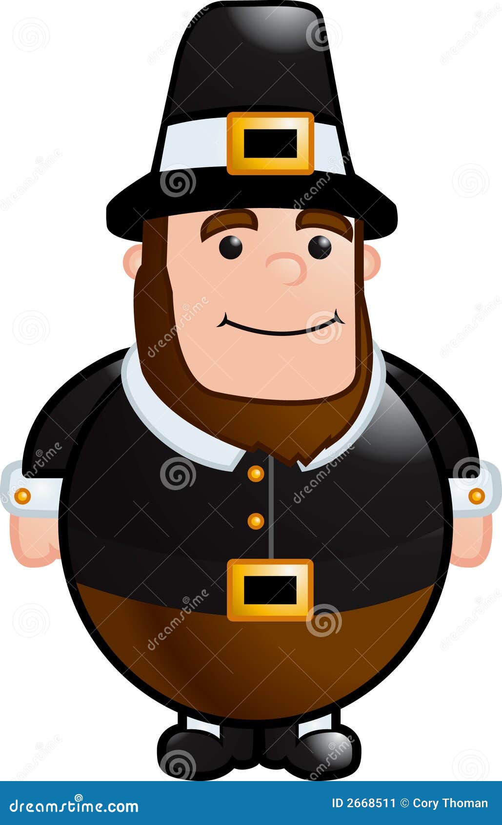 Pilgrim stock vector. Illustration of clip, cartoon, holiday - 2668511