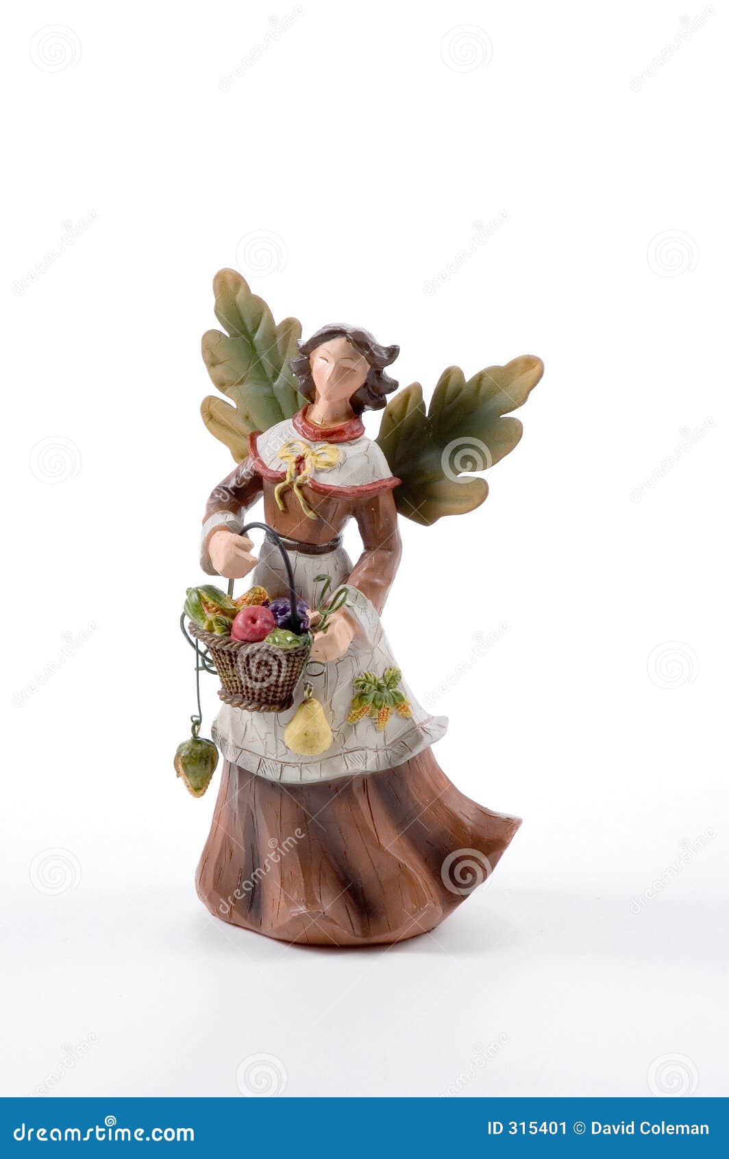 Pilgrim Angel stock image. Image of basket, figurine, pilgrim - 315401