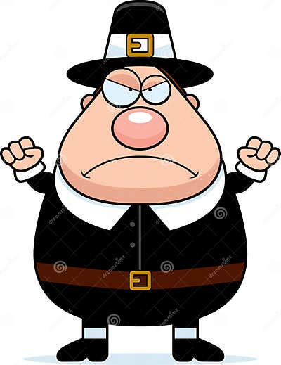Pilgrim Angry stock vector. Illustration of frown, pilgrim - 15474383