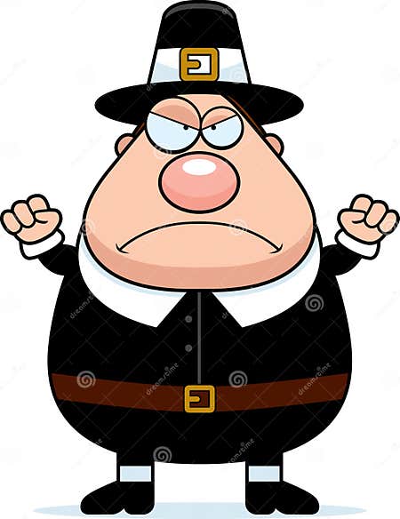 Pilgrim Angry stock vector. Illustration of frown, pilgrim - 15474383