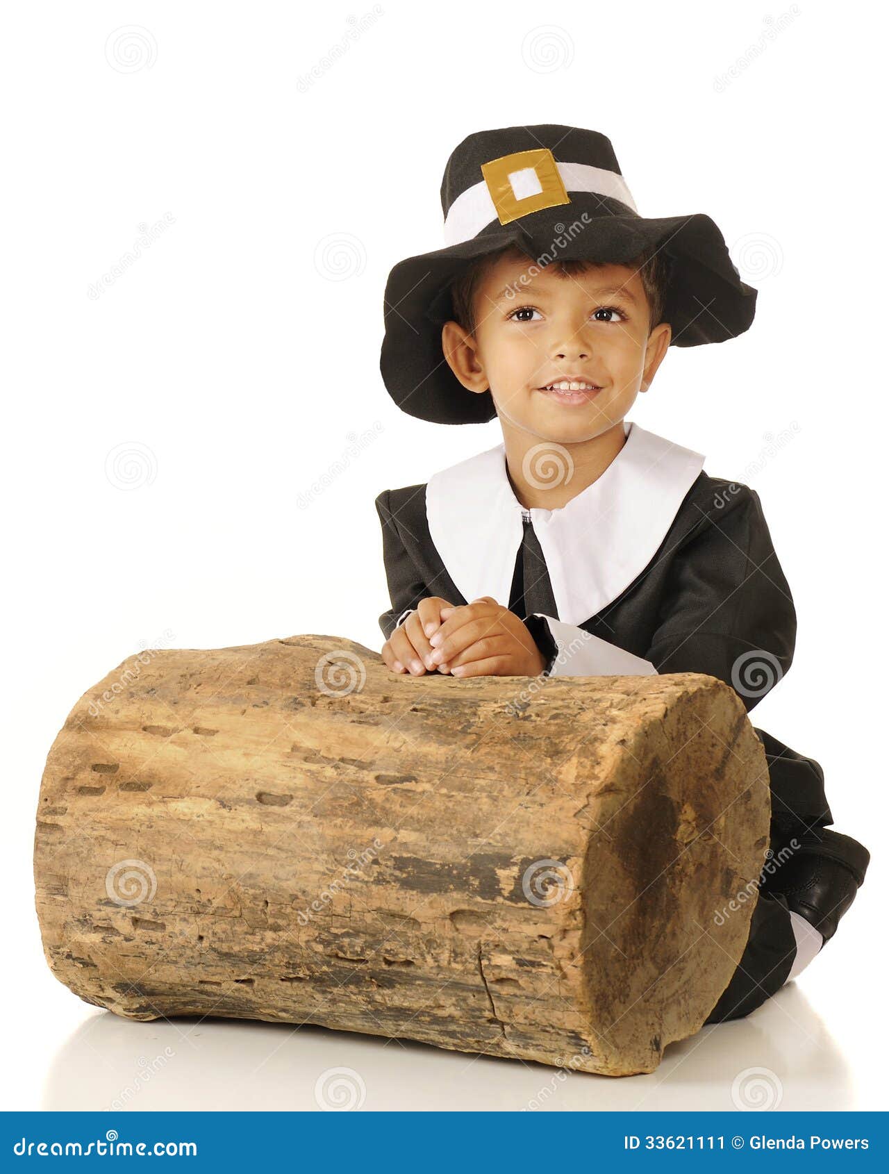 Pilgrim Boy stock image. Image of costume, person, isolated - 33621111