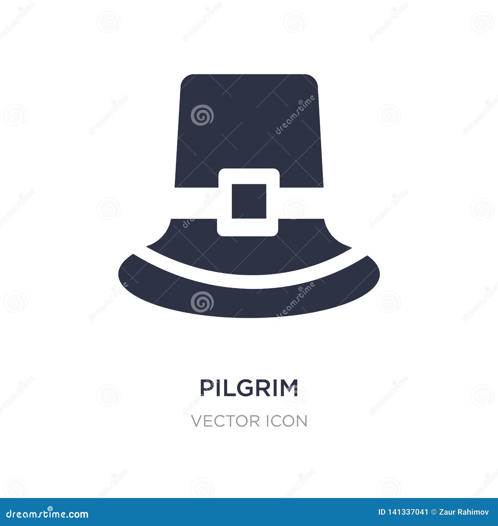 Pilgrim Icon on White Background. Simple Element Illustration from ...