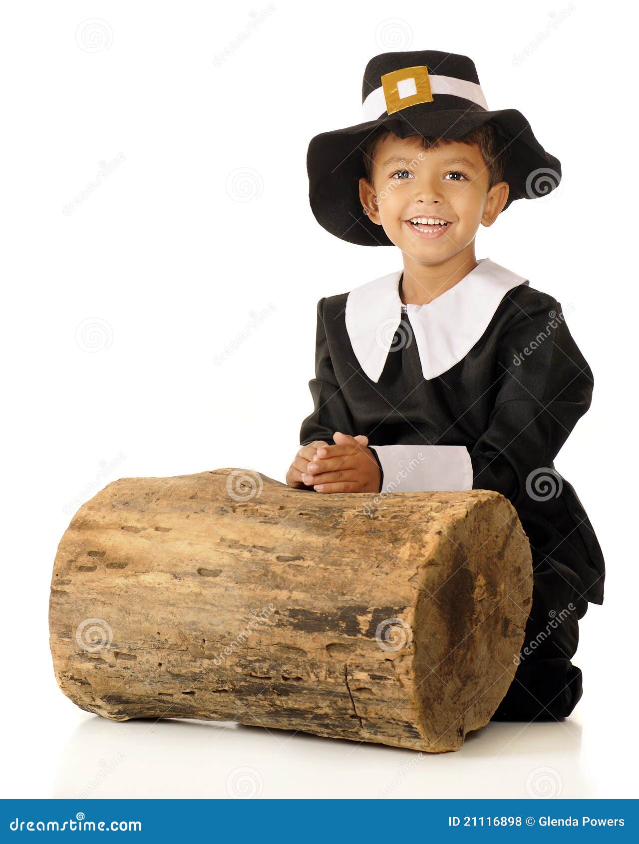 A Pilgrim Kneeling to Pray stock photo. Image of preschooler - 21116898