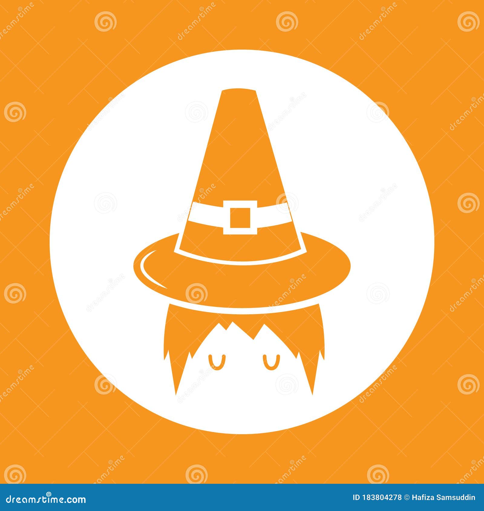 Pilgrim Man. Vector Illustration Decorative Background Design Stock ...