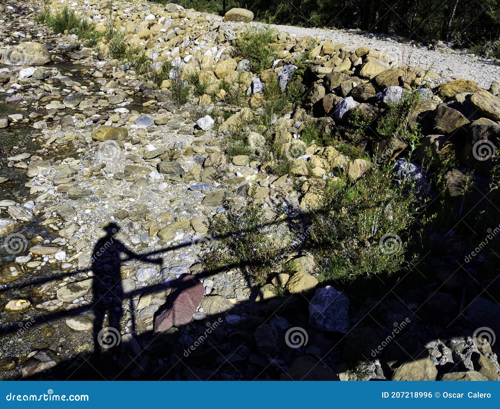 The Pilgrim shadow stock photo. Image of tired, trekking - 207218996