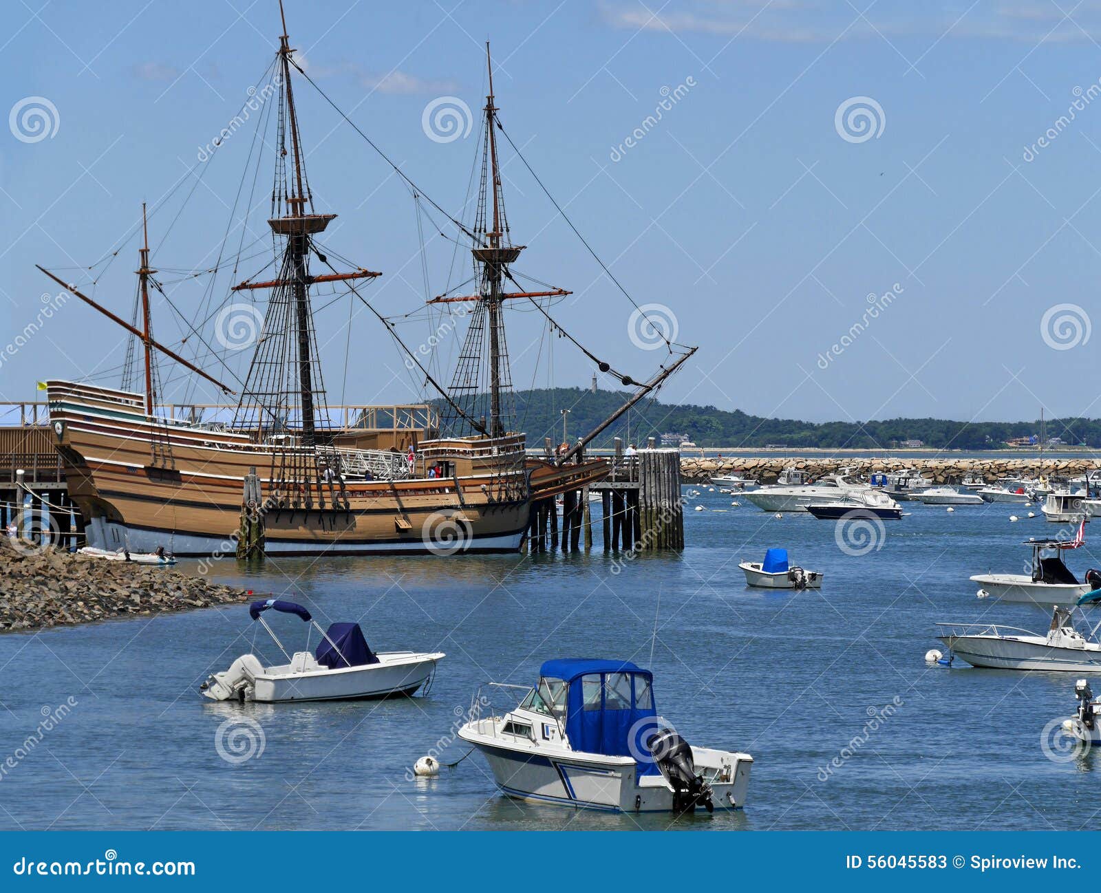 Pilgrim ship Mayflower editorial stock photo. Image of pilgrim - 56045583