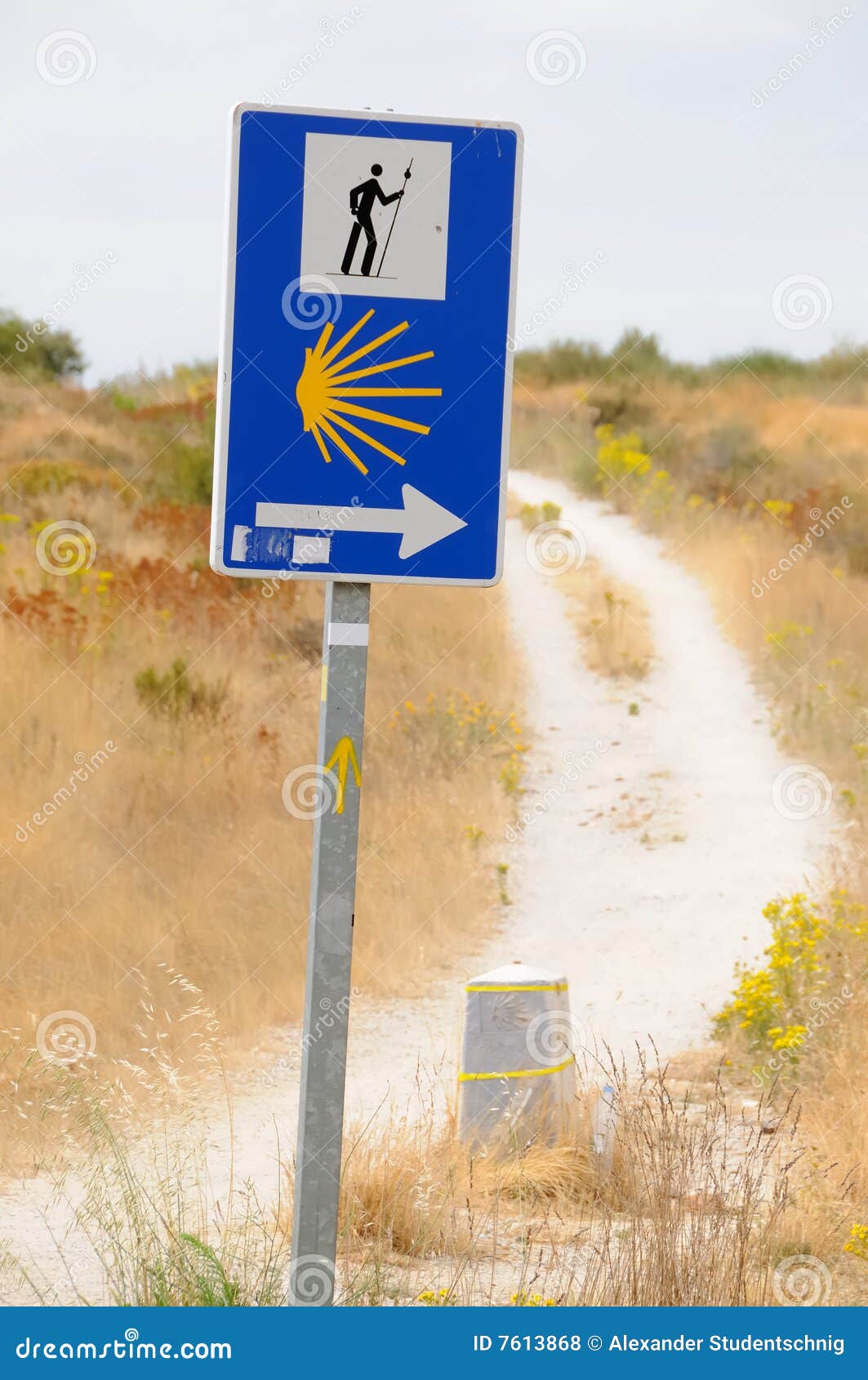 Pilgrim sign no.1 stock photo. Image of route, walking - 7613868