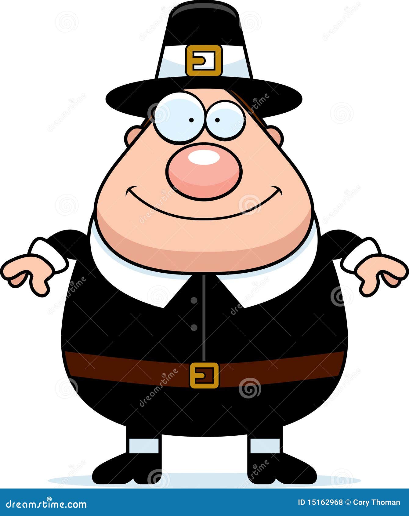 Pilgrim Smiling stock vector. Illustration of pilgrim - 15162968