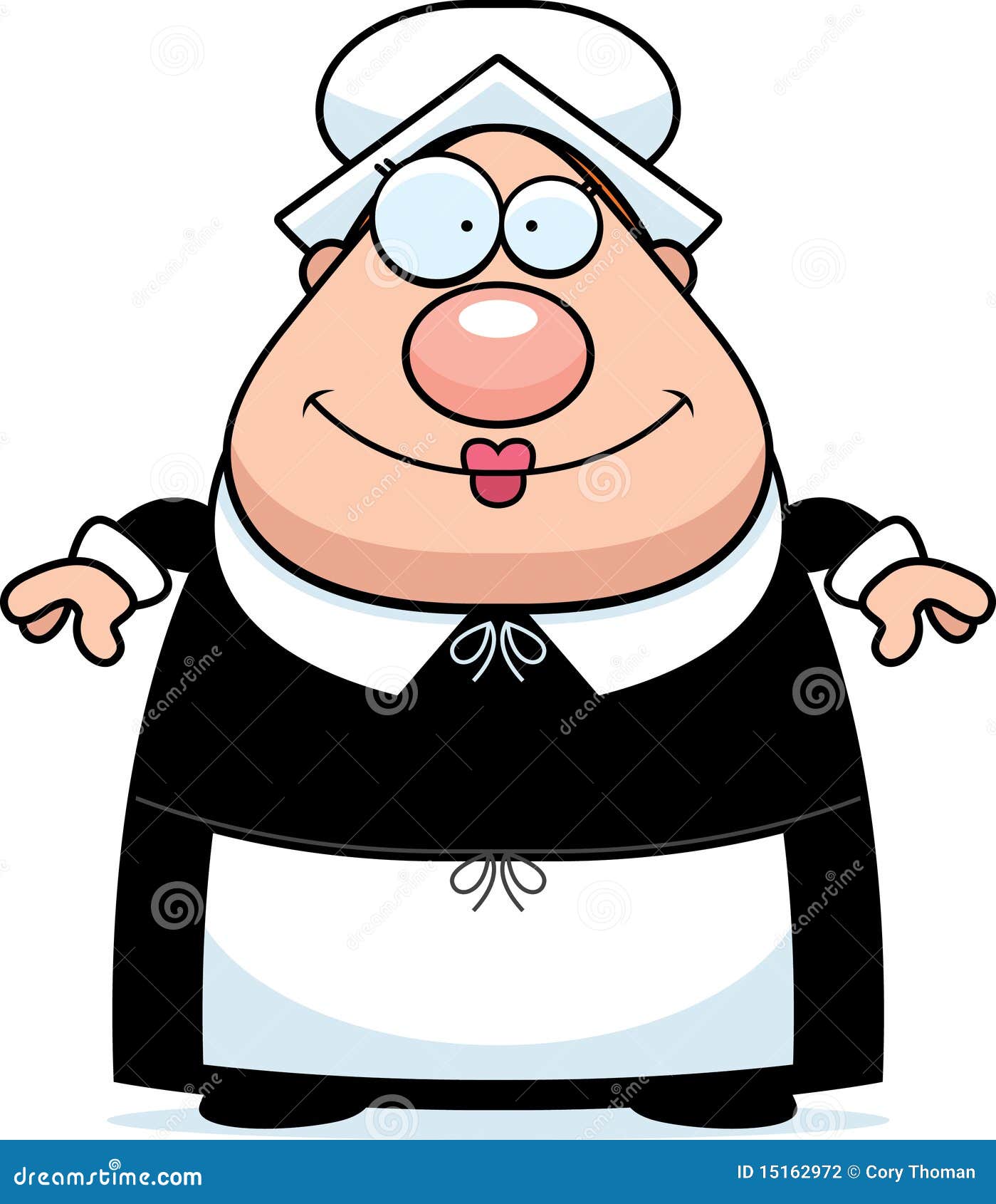 Pilgrim Smiling stock vector. Illustration of standing - 15162972