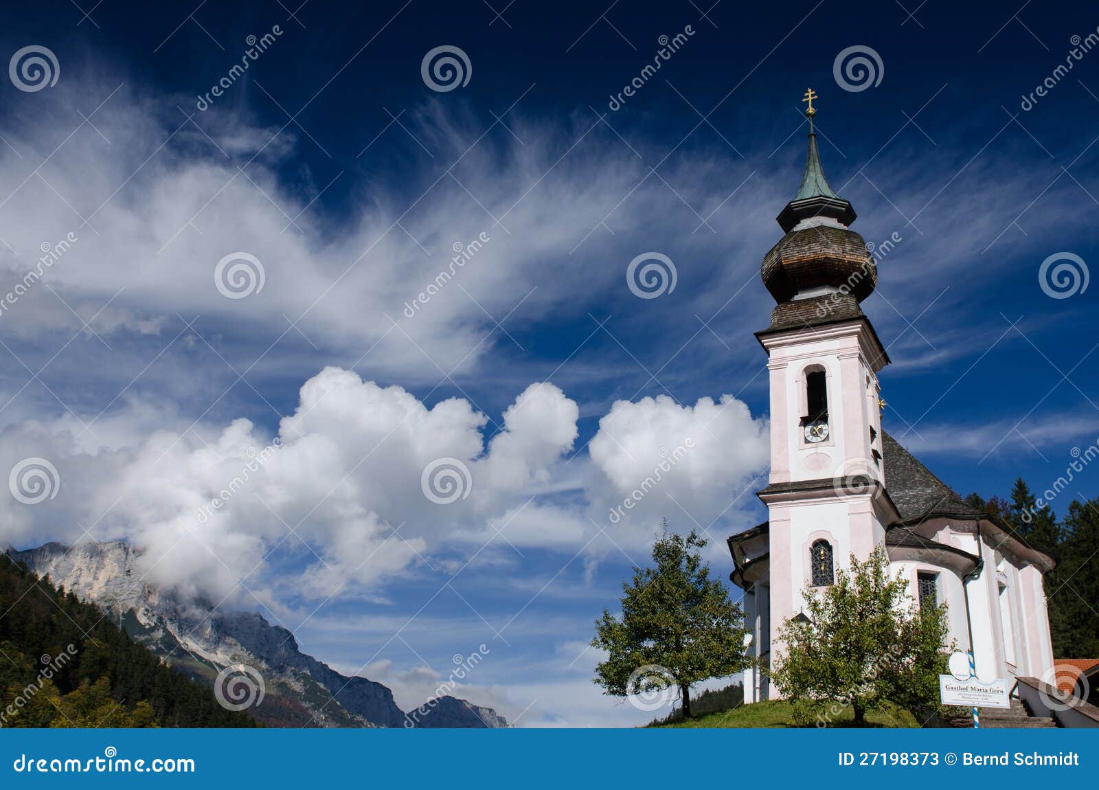 Pilgrimage Church Maria Gern Stock Image - Image of peak, gern: 27198373