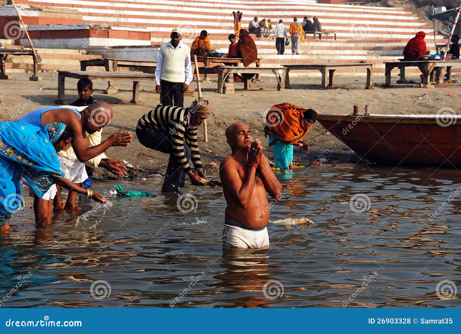 Pilgrimage in India editorial stock photo. Image of active - 26903328