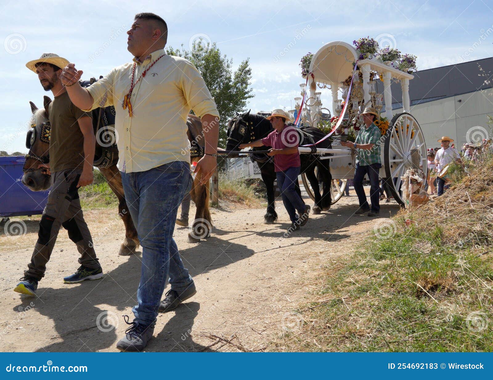 Pilgrimage of the Virgin of Rocio, a Religious Act with a Procession ...