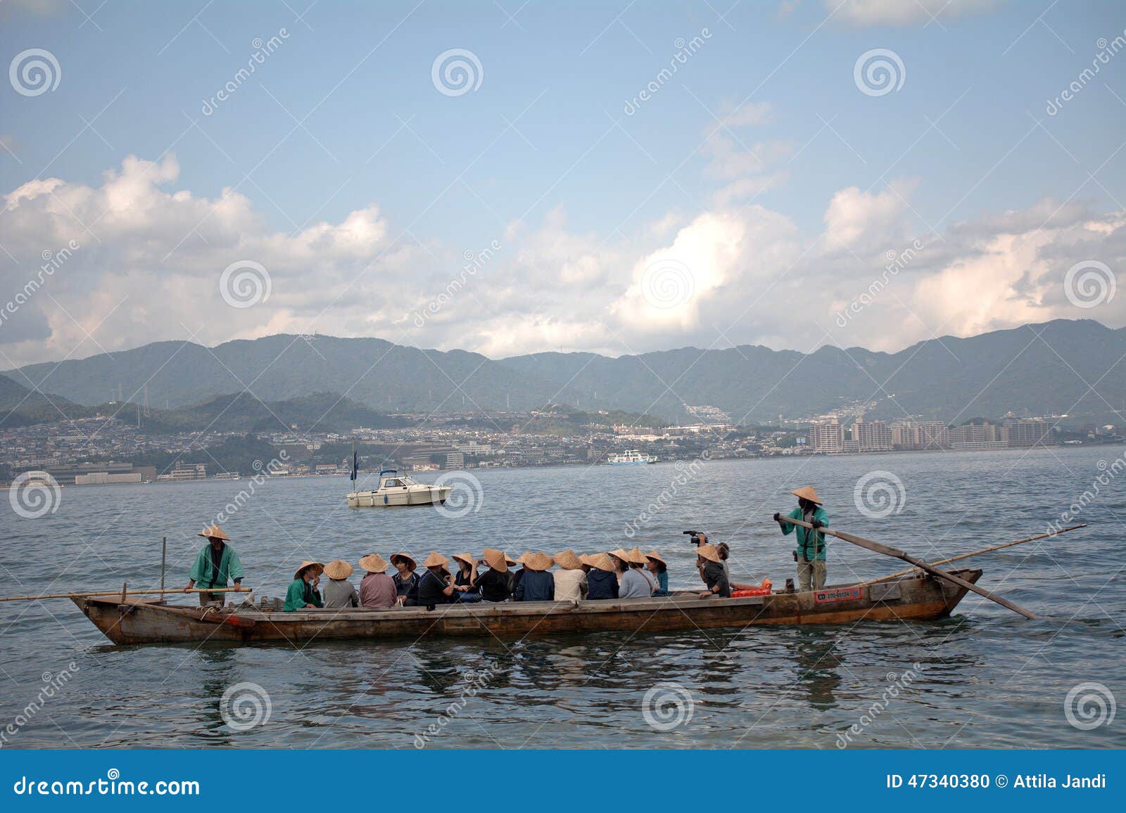 Pilgrims in Boat, Miyajima, Japan Editorial Image - Image of historic ...