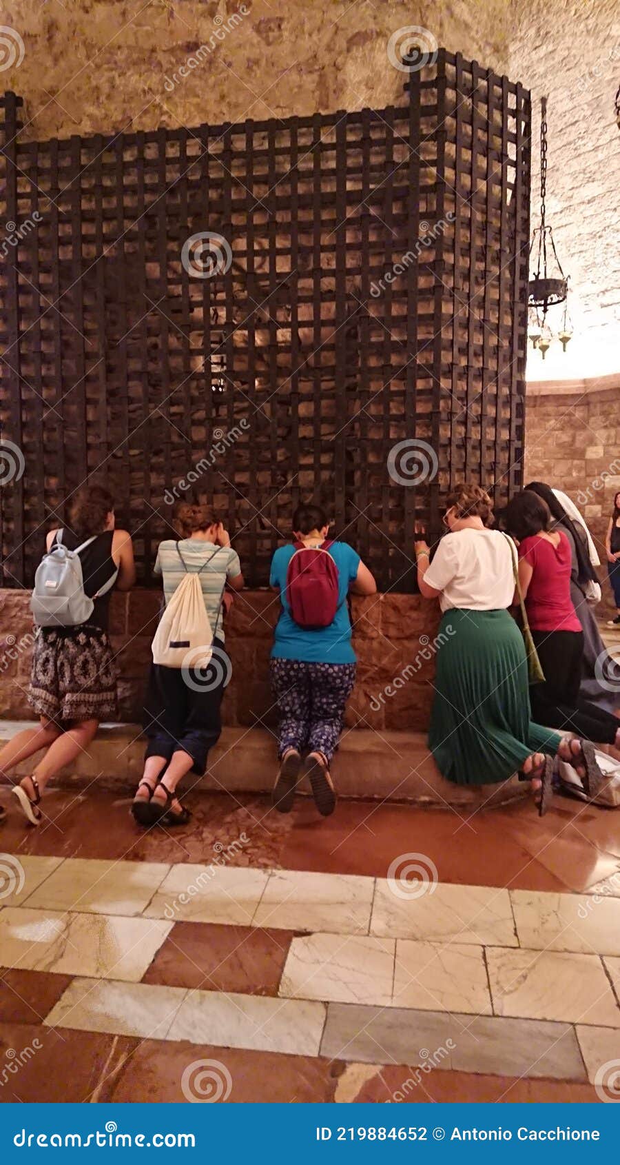 Pilgrims Praying in Front of the Tomb of Saint Francis, in Assisi ...