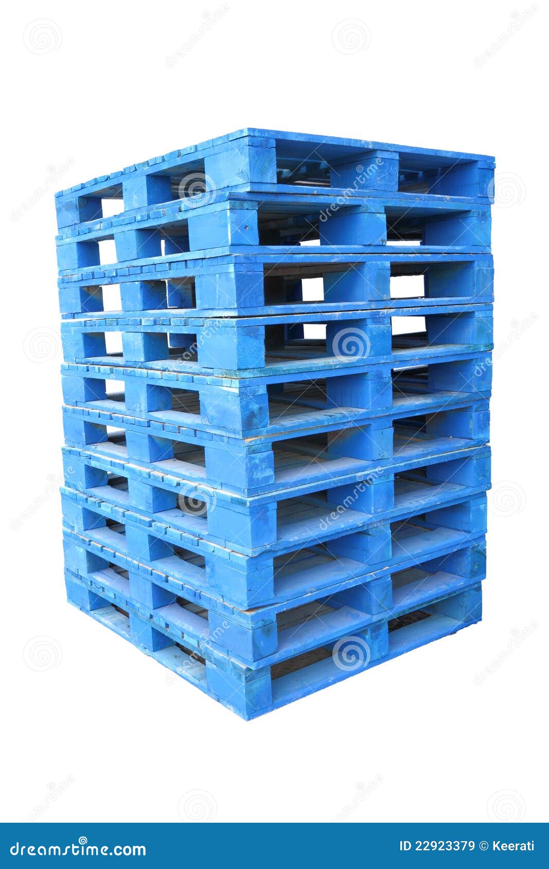 Pilha Da Paleta Azul De Madeira Imagem de Stock - Imagem de madeira ...