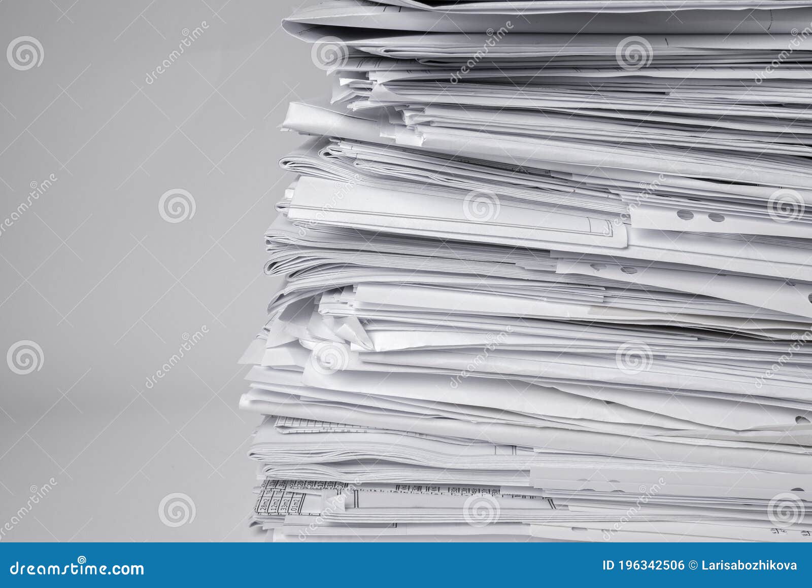 Pilha de documentos foto de stock. Imagem de original - 196342506