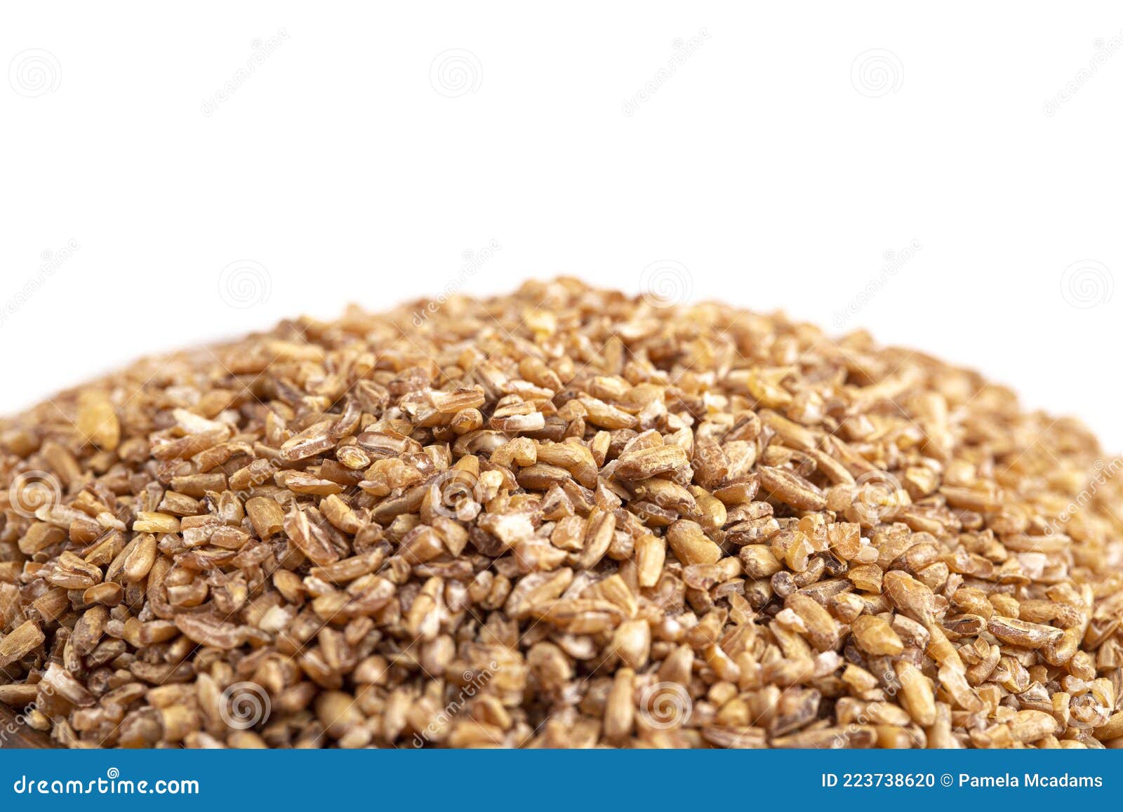 Pilha De Trigo Mole Isolada Sobre Fundo Branco Foto de Stock - Imagem ...