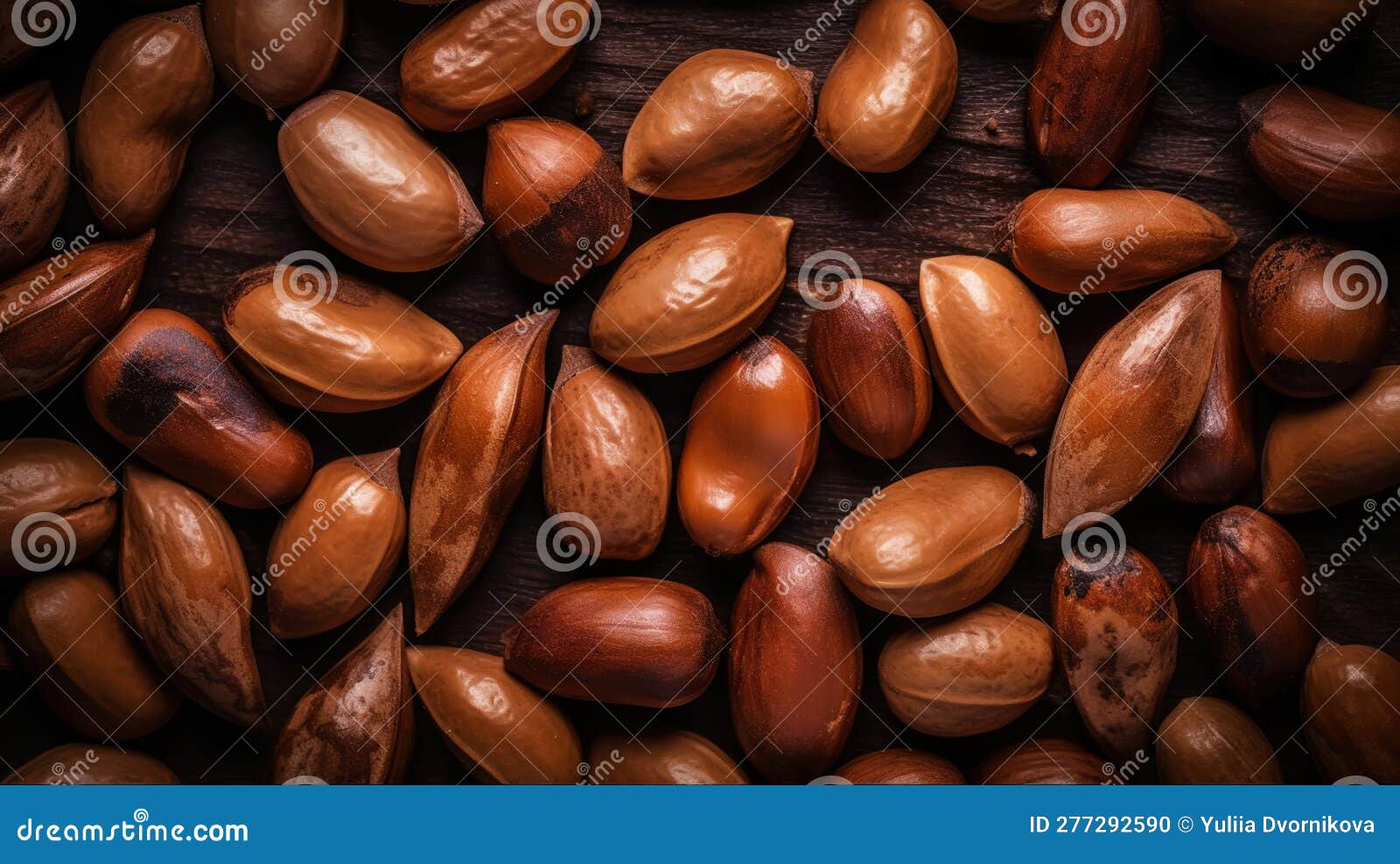 Pili Nuts Group Background. Food Backdrop Stock Illustration ...