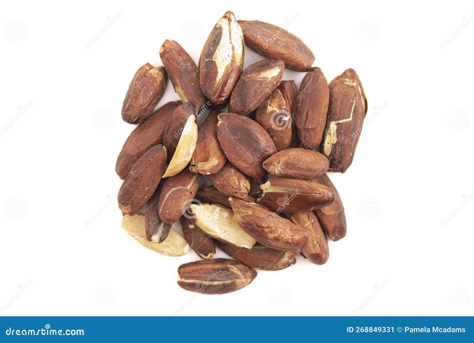 Pili Nuts from the Philippines Isolated on White Background Stock Image ...