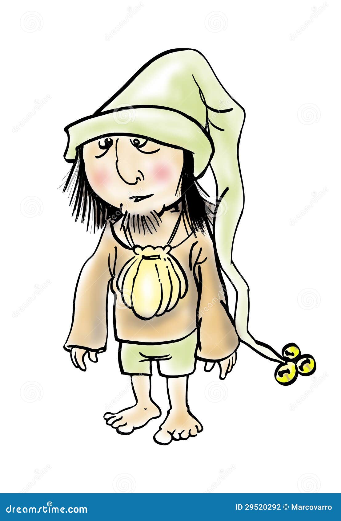 Piligrim-Karikaturillustration Stock Abbildung - Illustration von ...