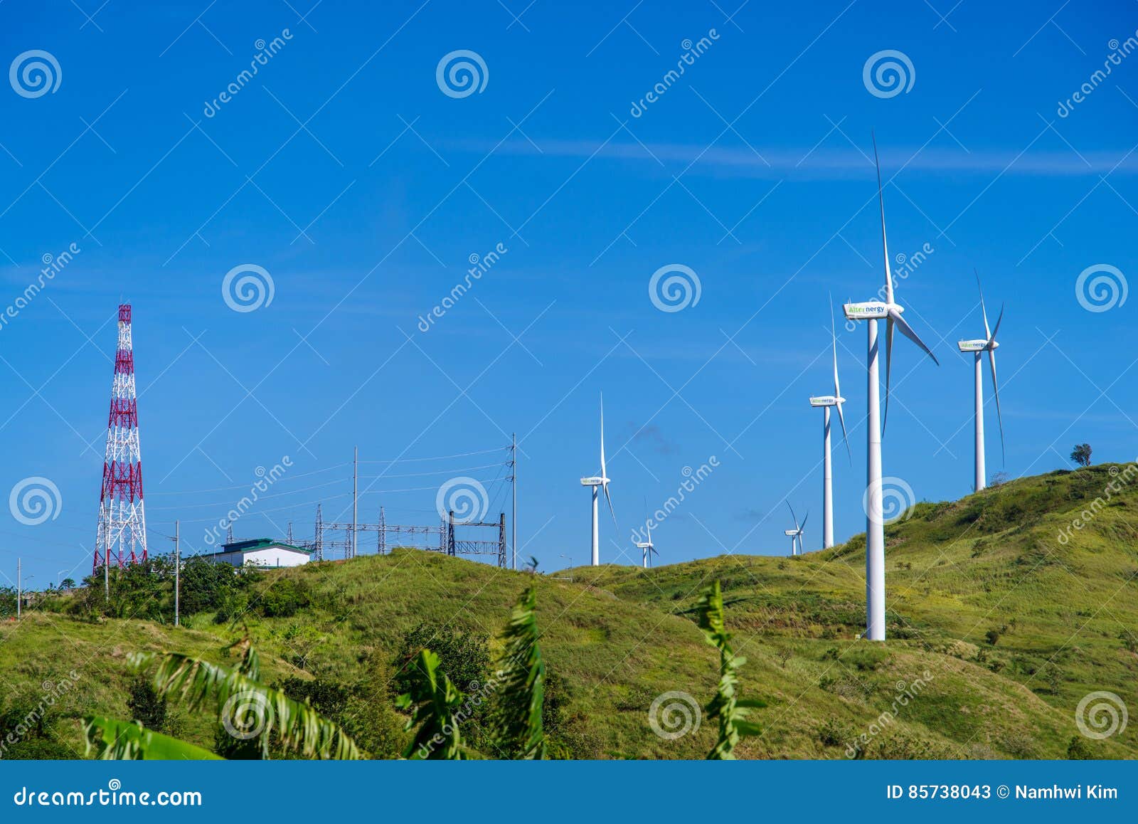 PILILLA WIND FARM, Rizal editorial stock photo. Image of blue - 85738043