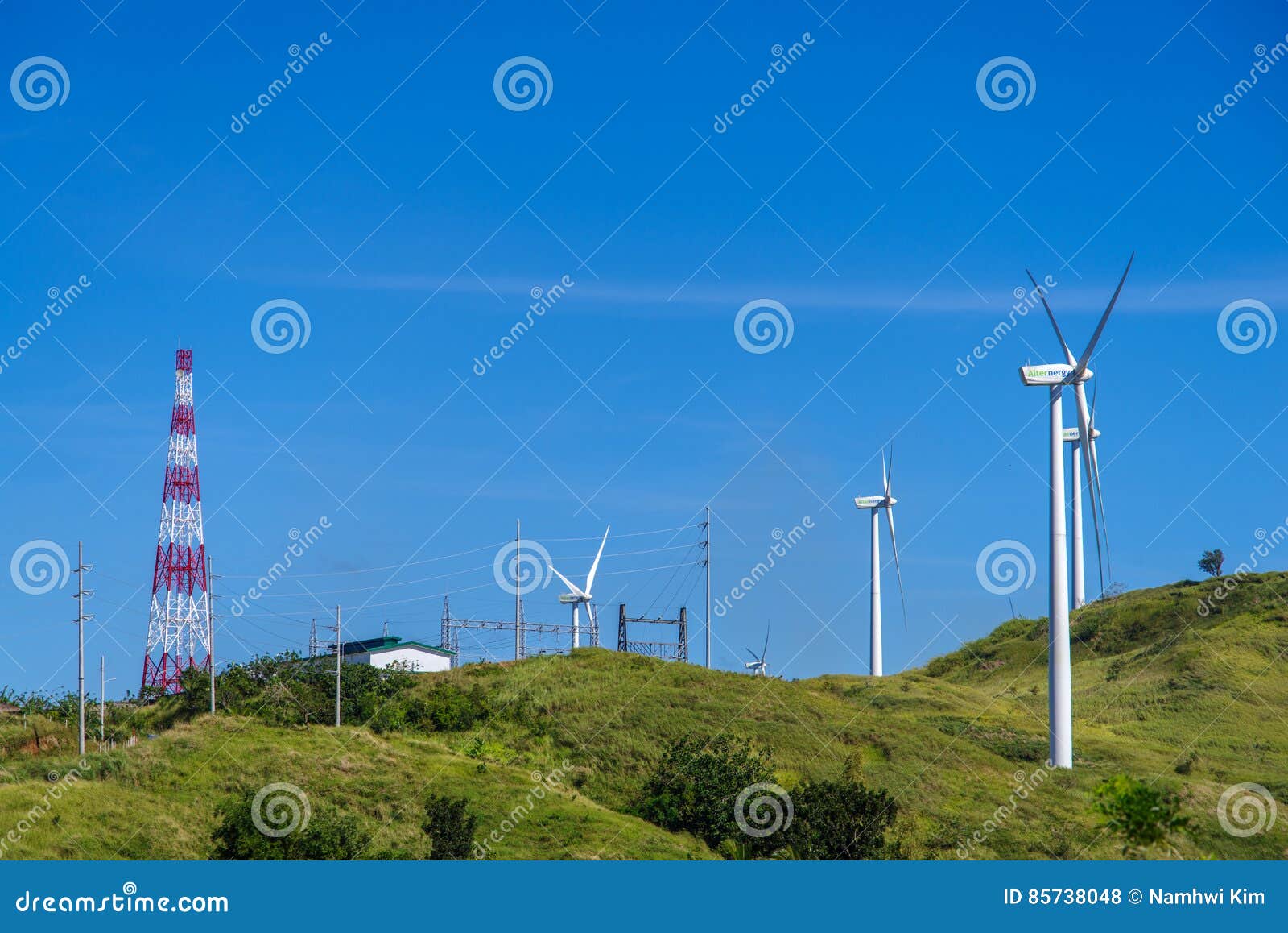 PILILLA WIND FARM, Rizal editorial stock photo. Image of power - 85738048