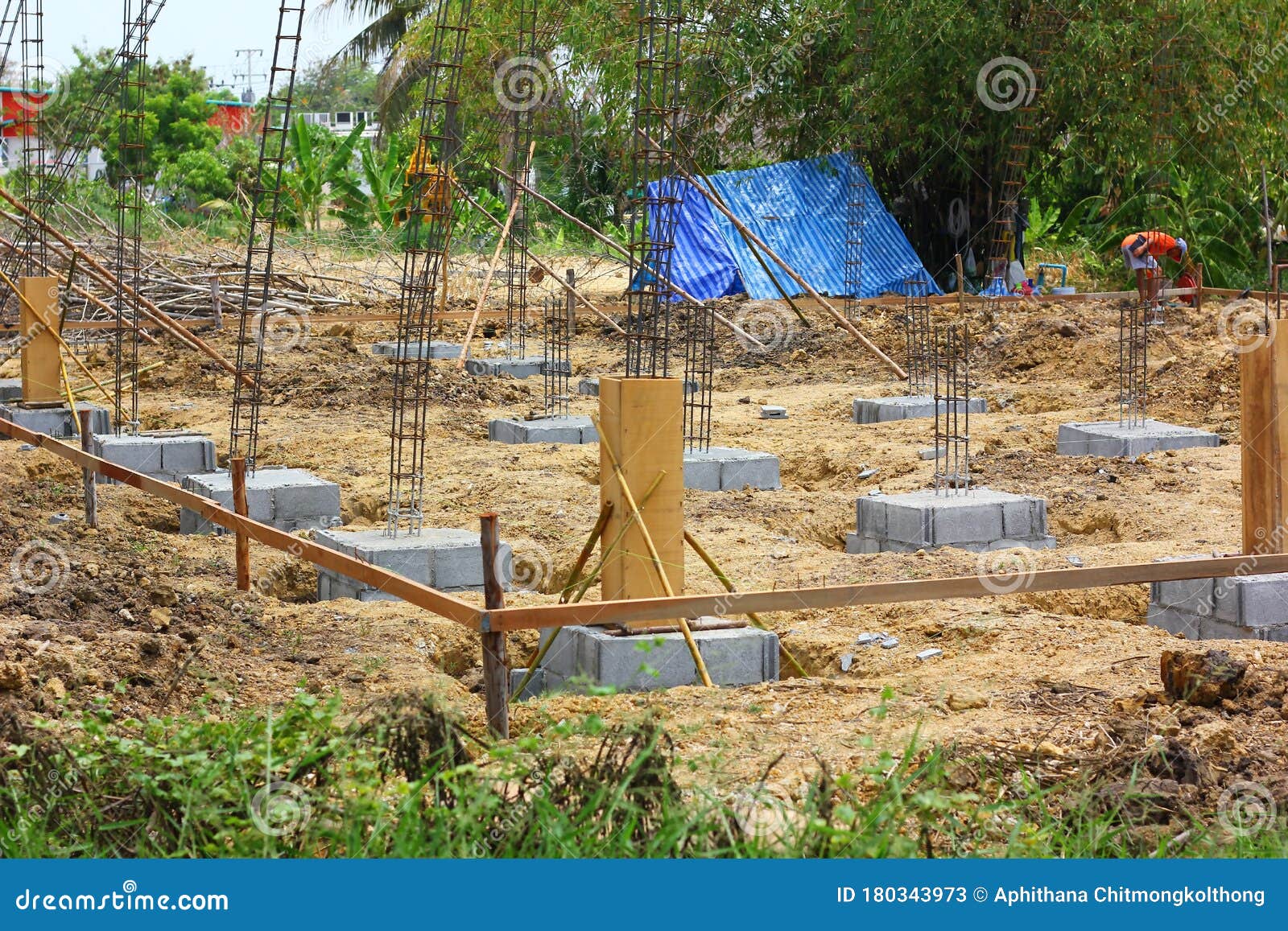 Piling Pile with Cement Reinforced with Steel Structure for Make Cement ...