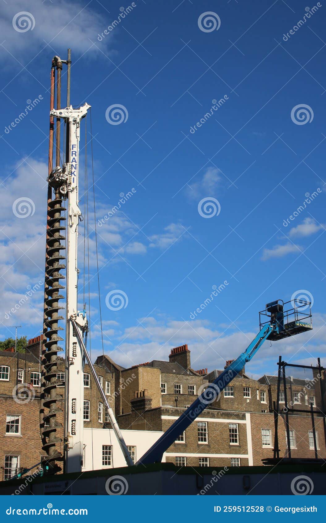 Piling Rig on Building Site, Tottenham Court Road Editorial Stock Photo ...