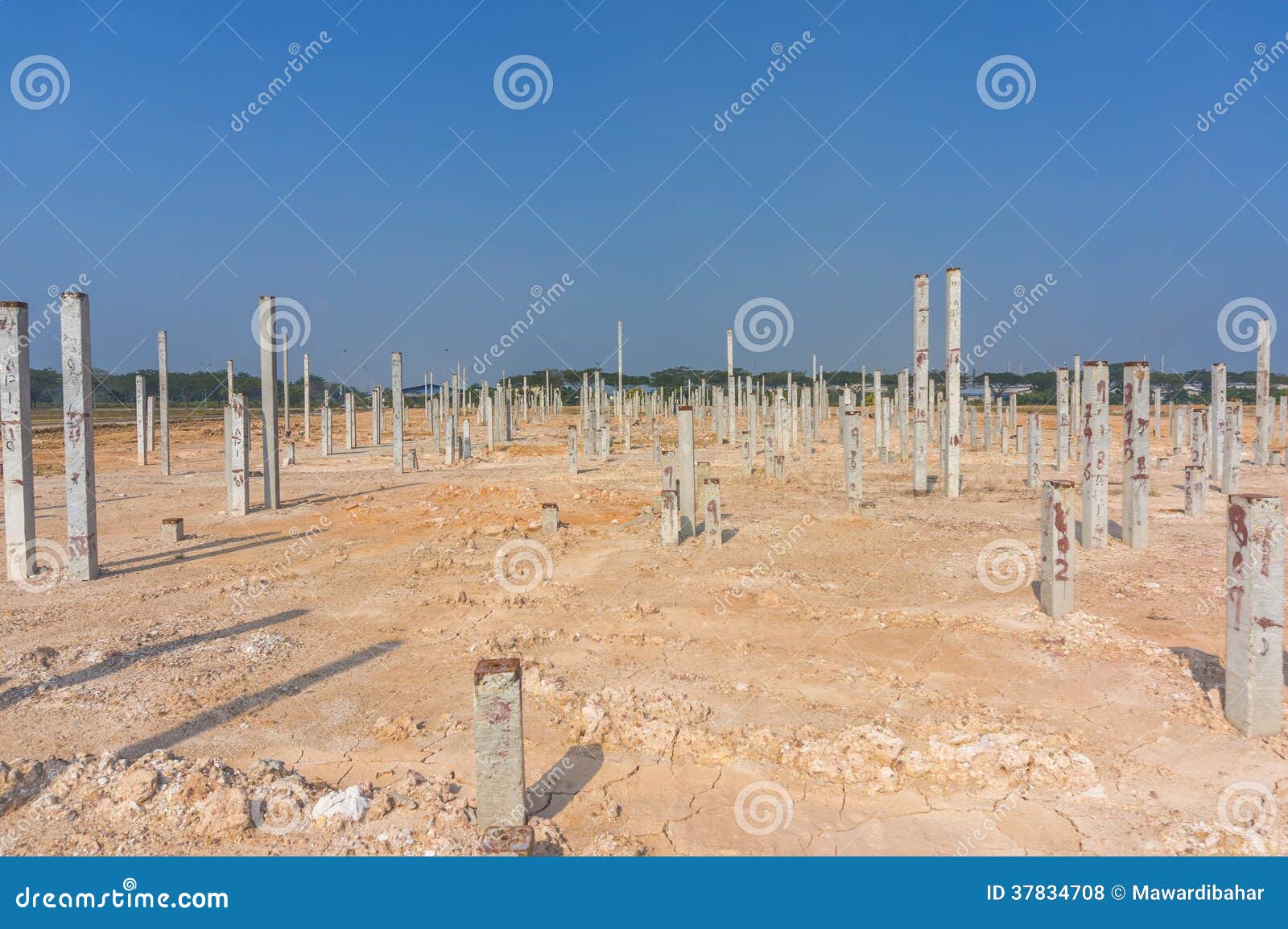 Piling work stock photo. Image of architecture, drivers - 37834708