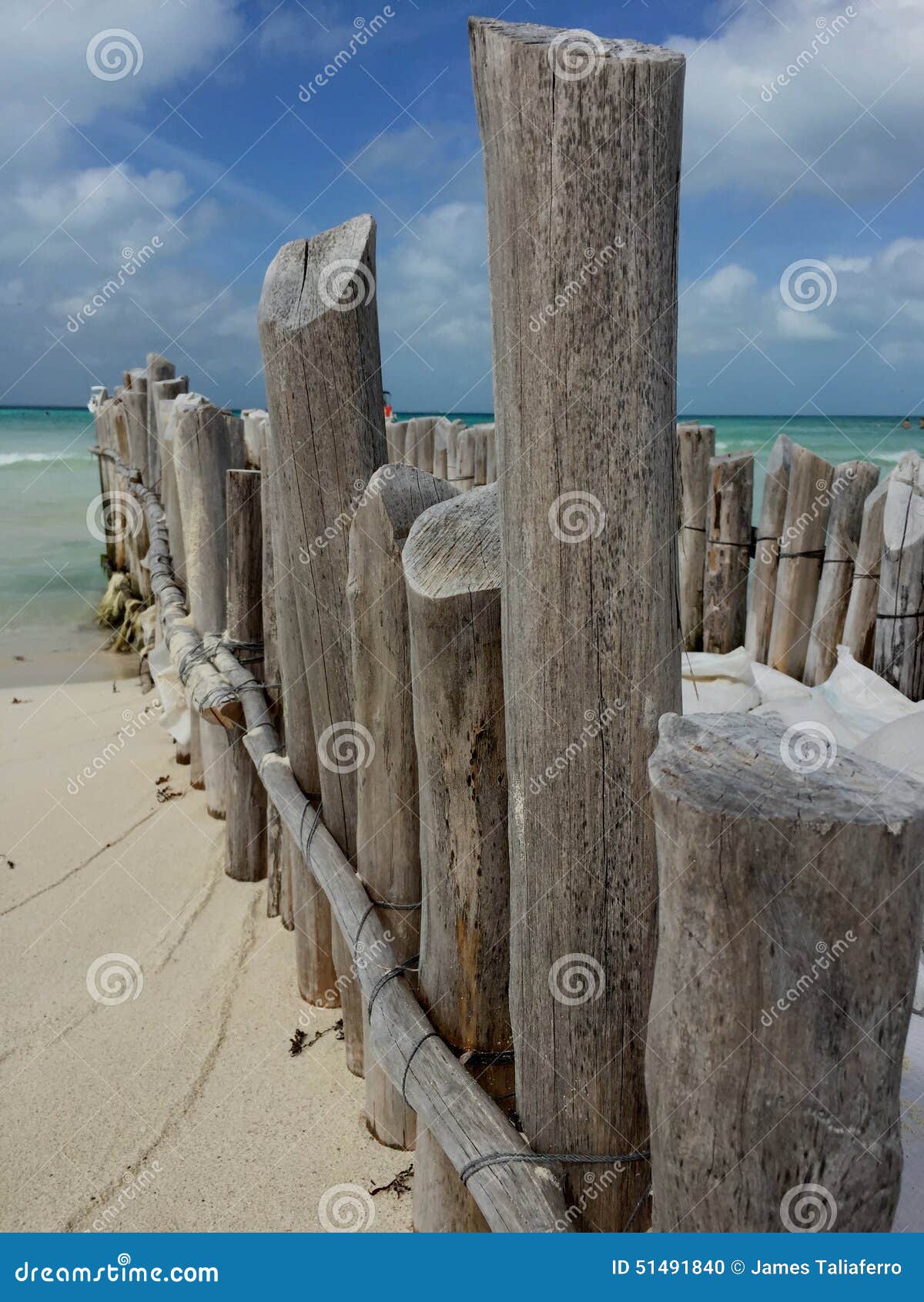 Pilings stock photo. Image of ripples, fence, barricade - 51491840