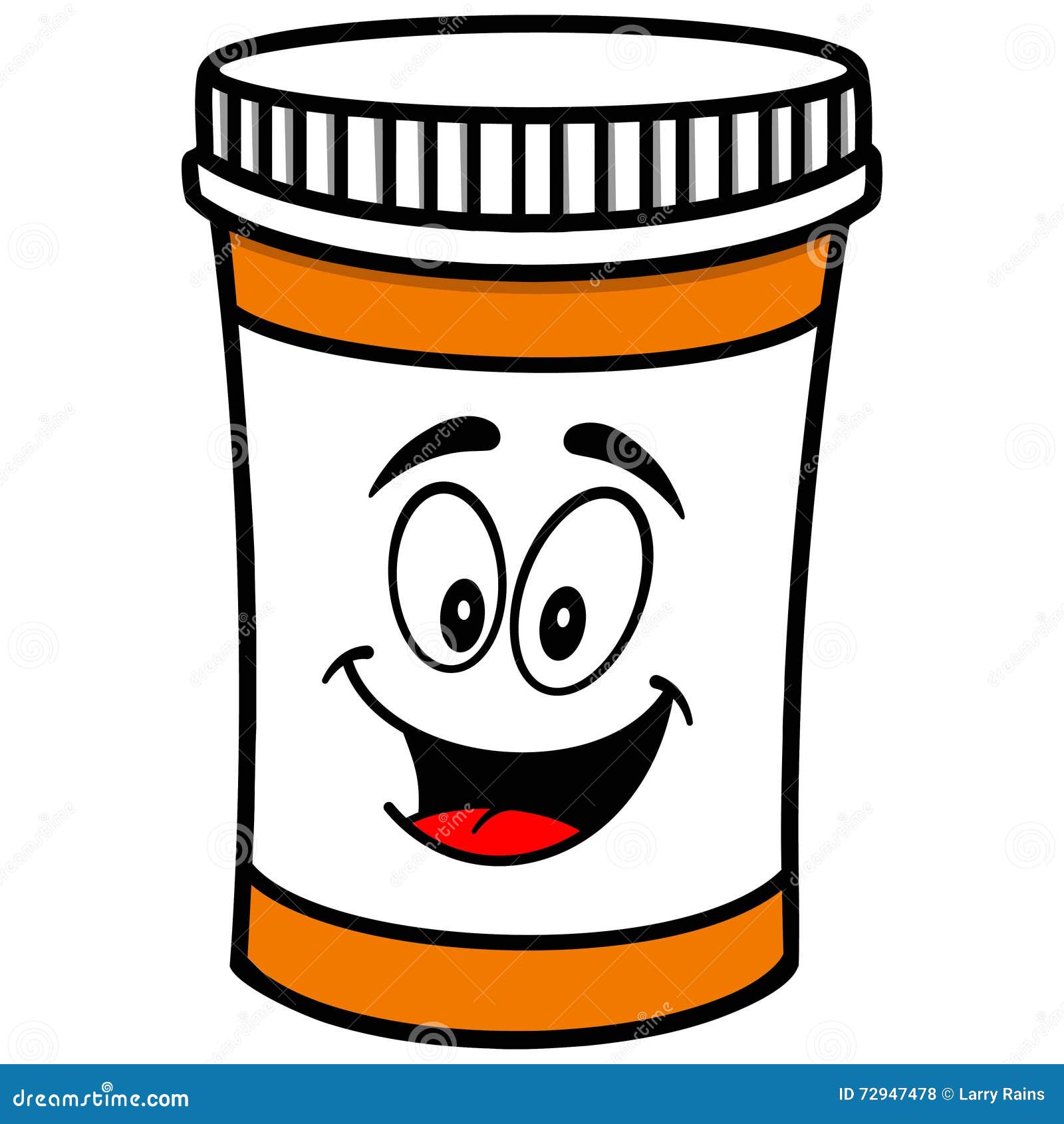 Cartoon Medicine Bottle