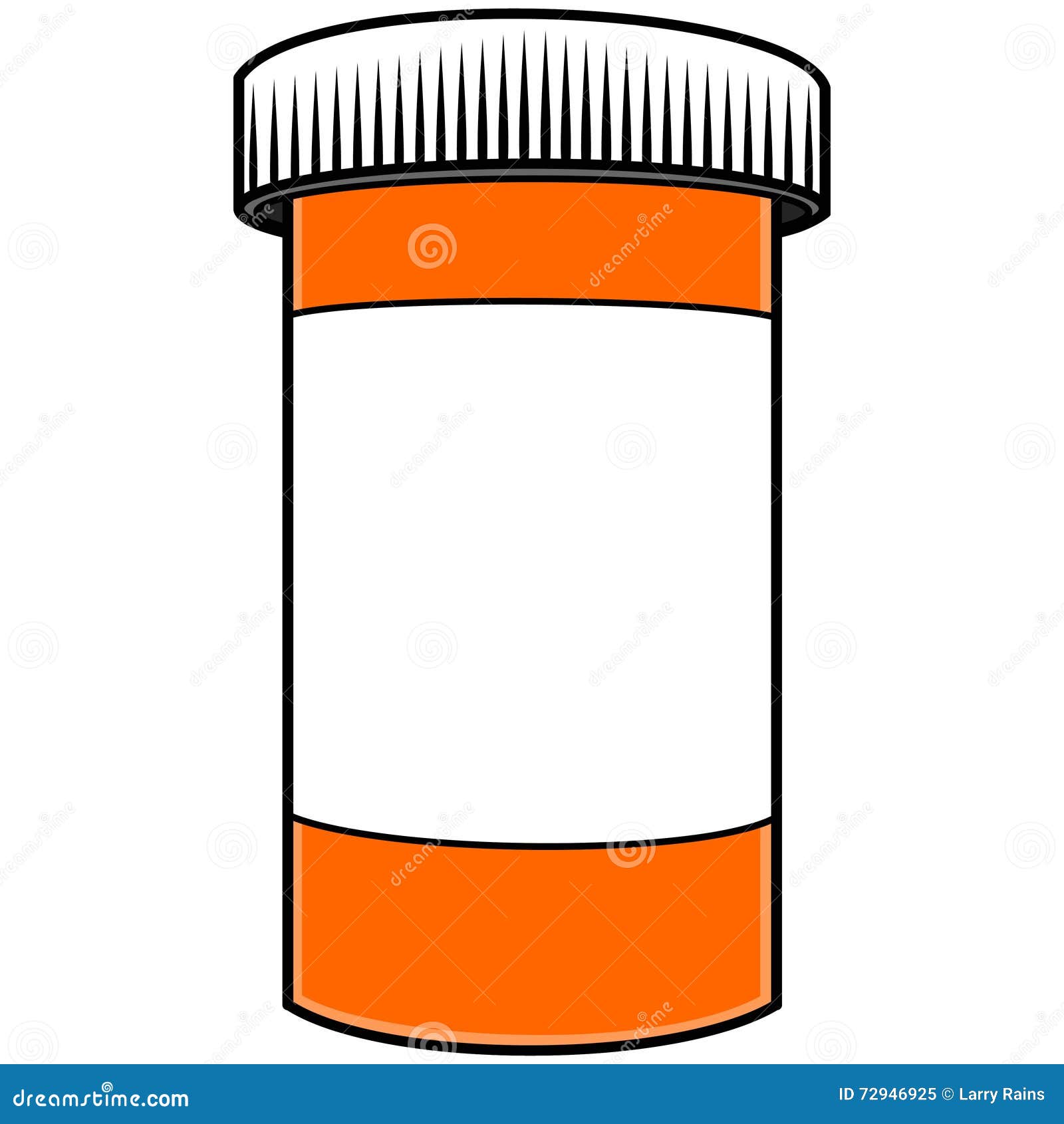 Pill Bottle stock vector. Illustration of narcotic, placard - 72946925