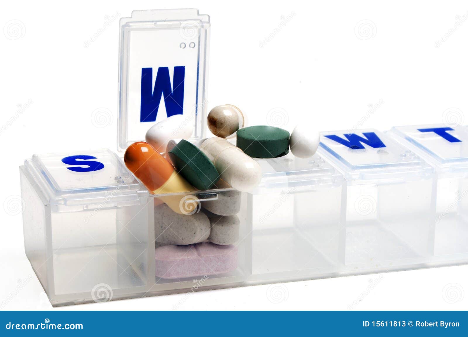 Pill Box stock image. Image of pharmaceutical, prescription - 15611813