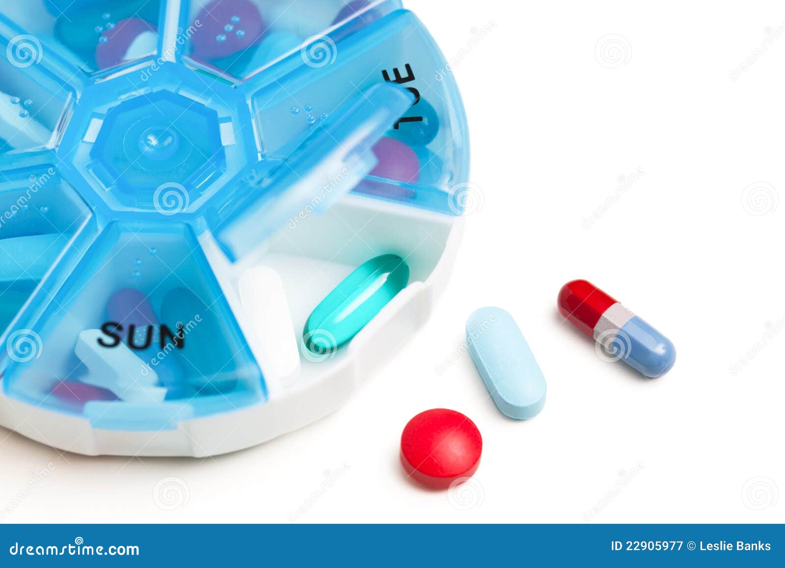 Pill box stock image. Image of colorful, capsule, aspirin - 22905977