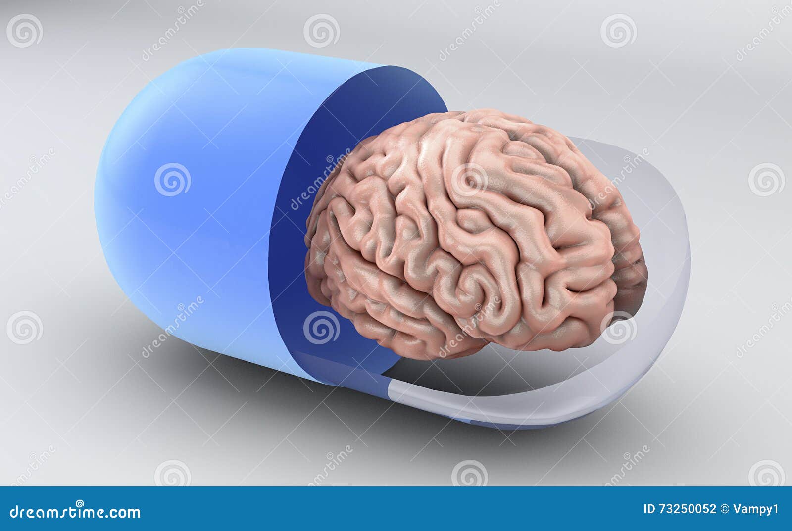 Big Brain Man & Memory Desorders Vector Illustration | CartoonDealer ...