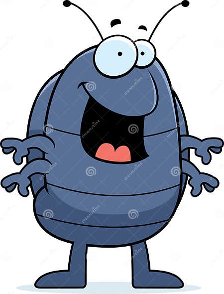 Pill Bug Smiling stock vector. Illustration of happy - 12492626