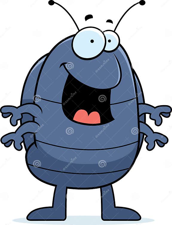 Pill Bug Smiling stock vector. Illustration of happy - 12492626