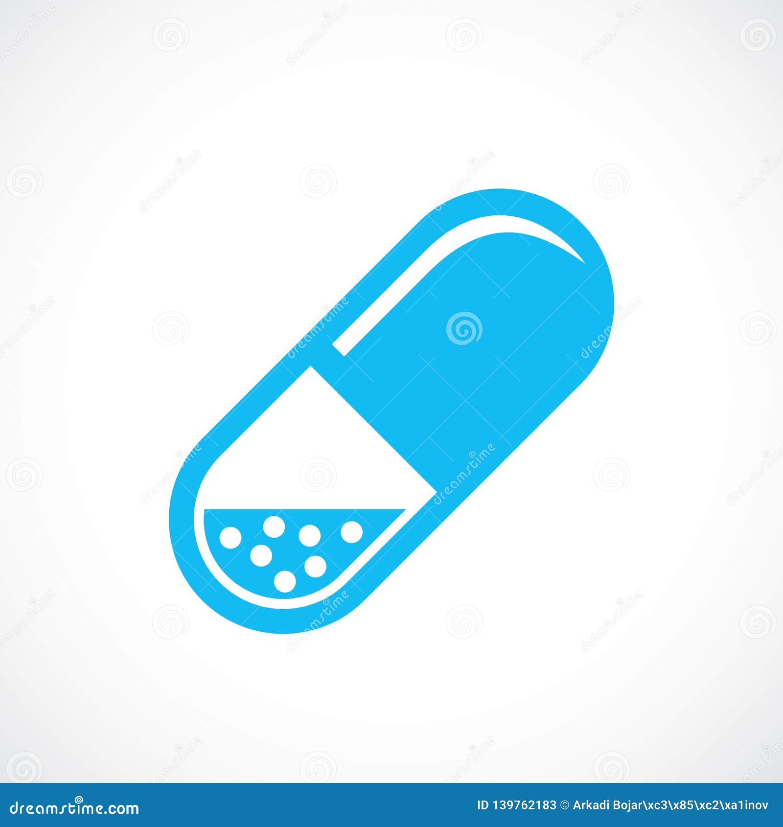 Pill capsule vector icon stock vector. Illustration of icons - 139762183