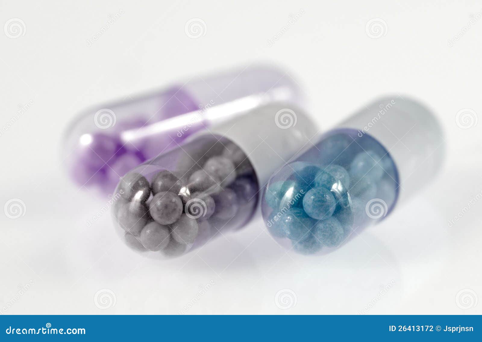 Pill Capsules with an Toxic Looking Content Stock Photo - Image of life ...