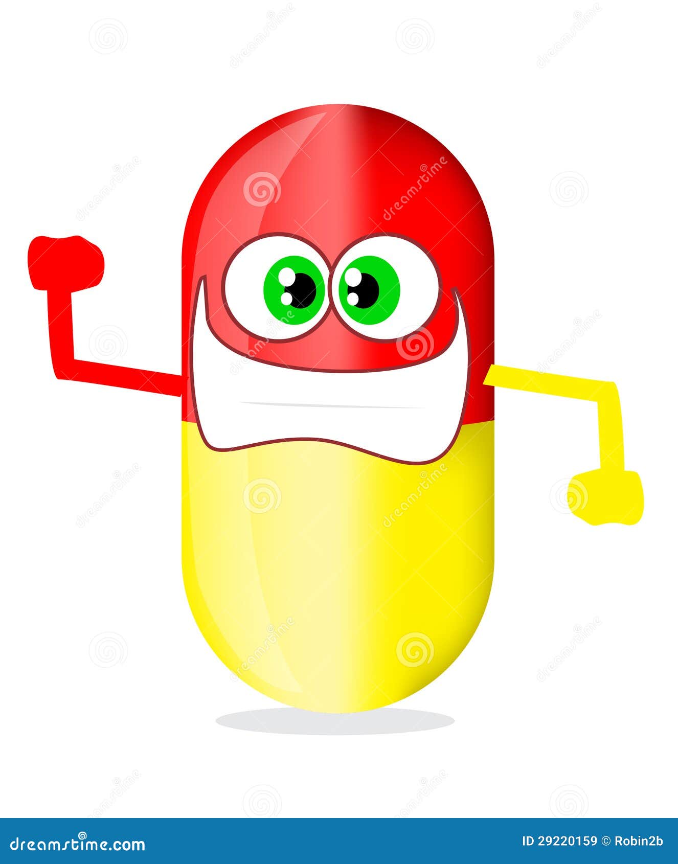 Pill cartoon stock vector. Illustration of medicine, healthy - 29220159