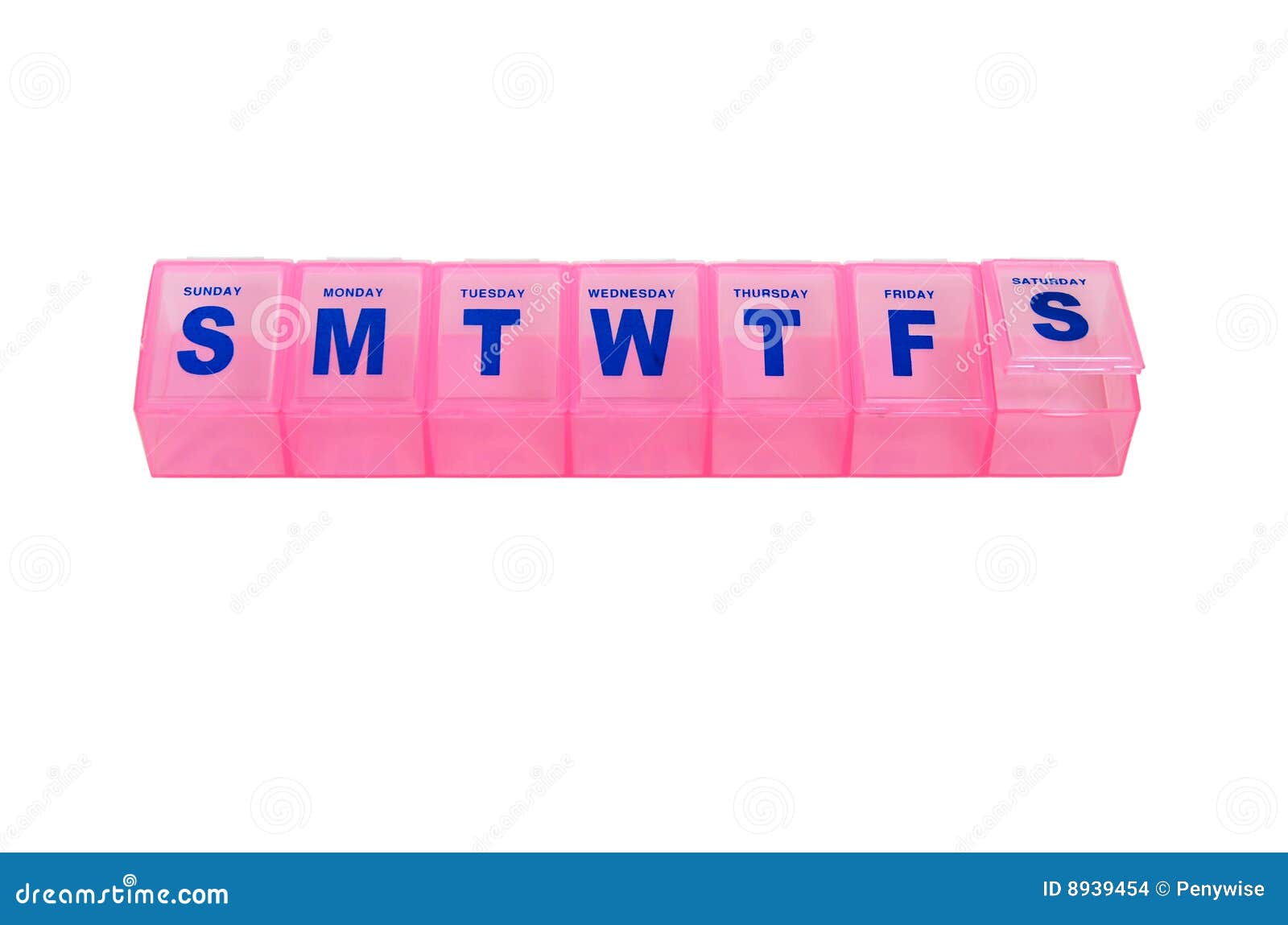 Daily pill container stock photo. Image of sickness, vitamin - 8939454