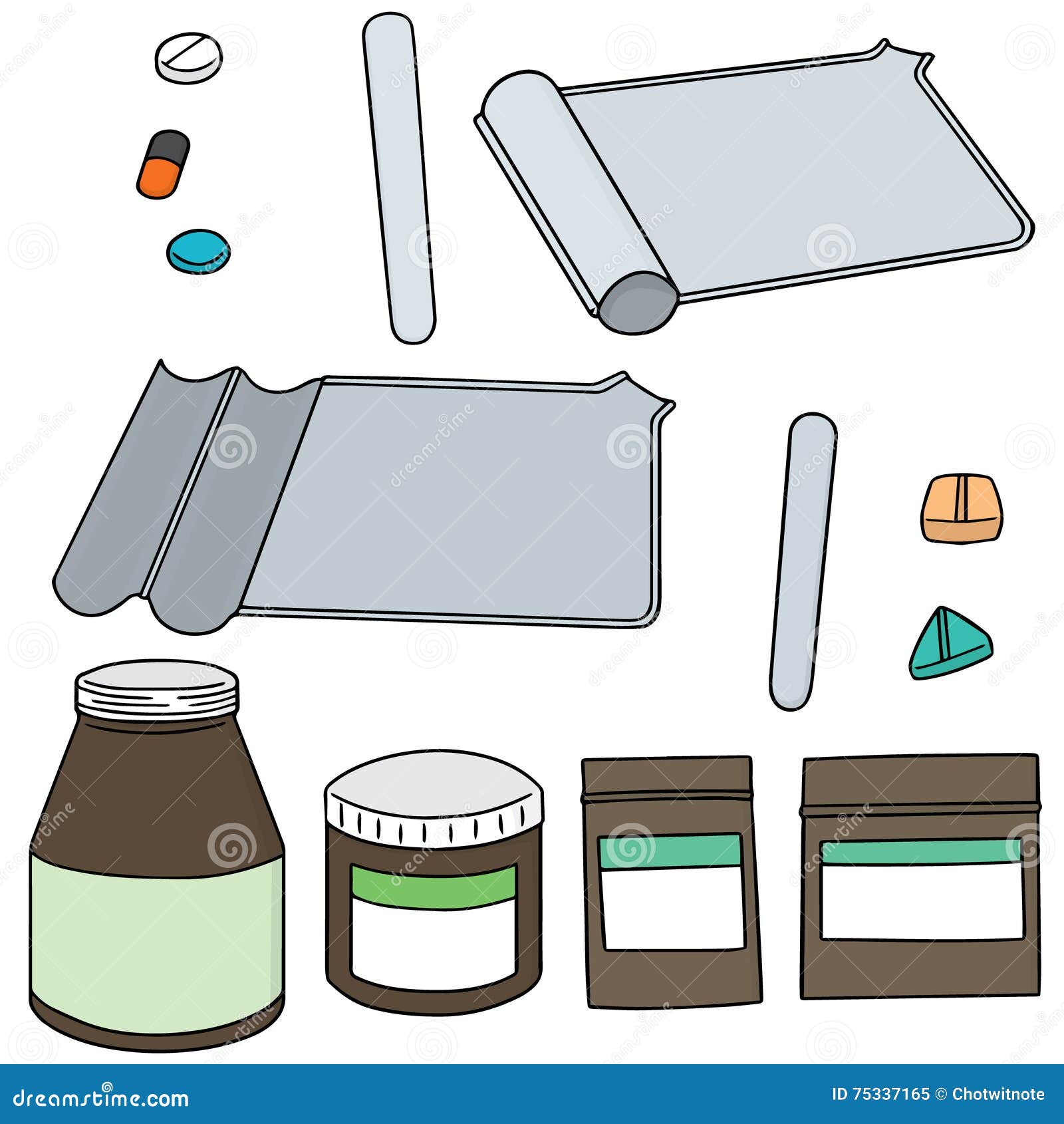 Pill counting tray stock vector. Illustration of health - 75337165